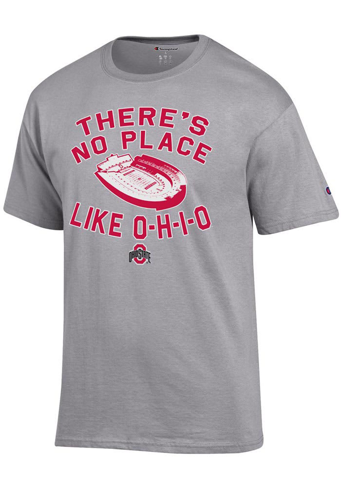 Champion Ohio State Buckeyes GREY STADIUM Short Sleeve T Shirt - 14757069