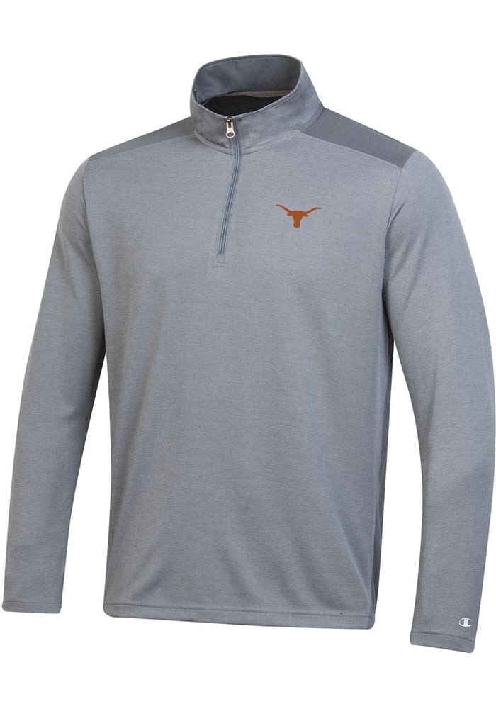 Champion Texas Longhorns Mens CHARCOAL Stadium Two Tone Pullover - 14757985