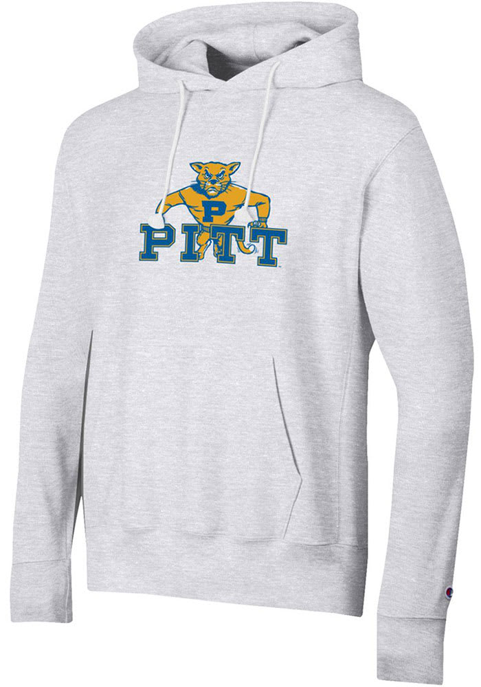 Champion Pitt Panthers Mens GREY Vintage Hoodie - 14759030