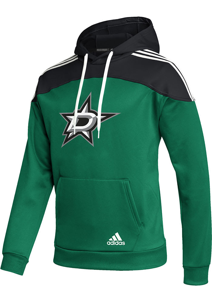 Adidas Dallas Stars Mens GREEN Pullover Hoodie - 148500514