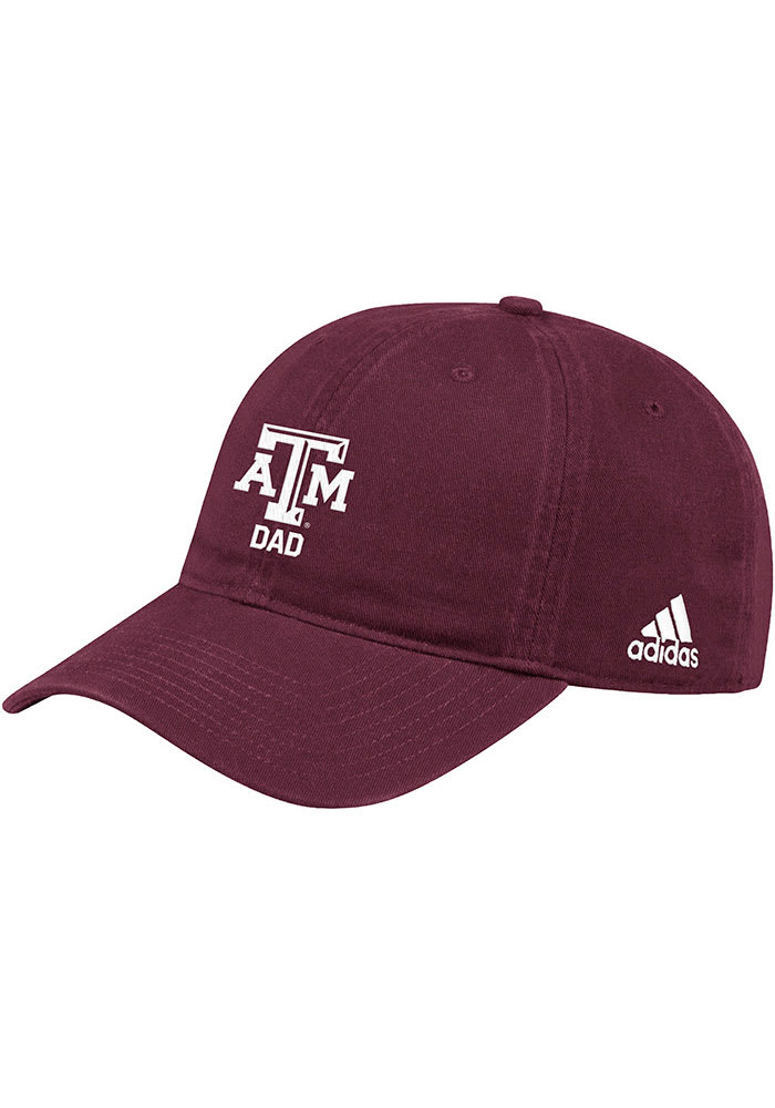 Adidas Texas A&M Aggies MAROON Dad Washed Slouch Adjustable Hat - 148500660