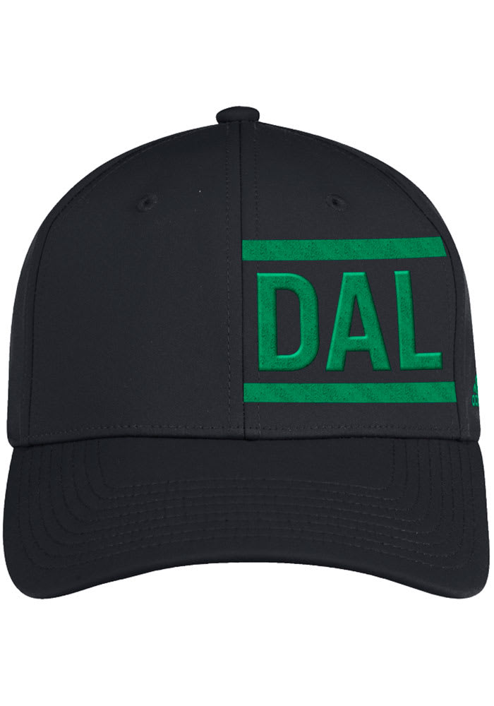 Dallas Stars Team Code Structured Black Adidas Flex Hat