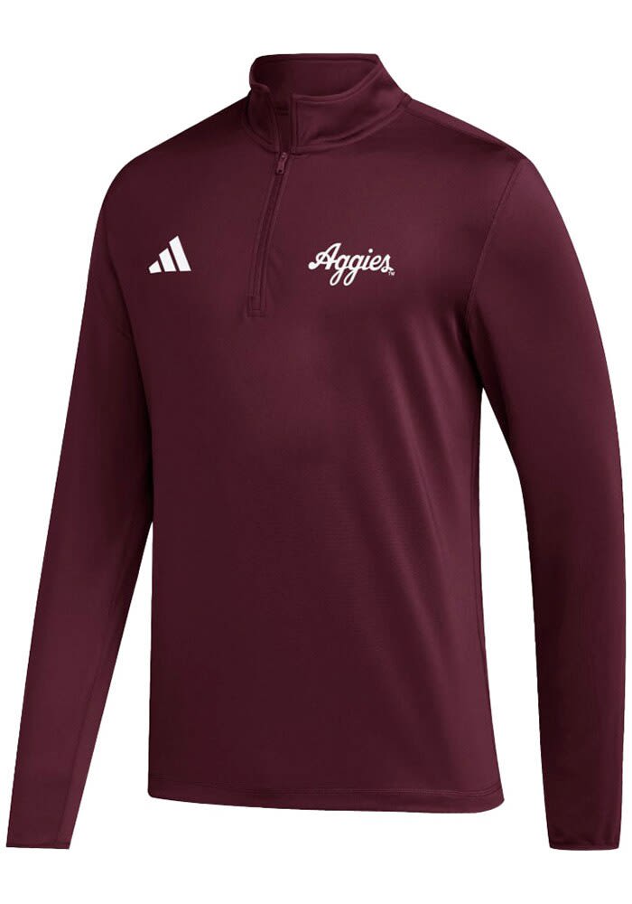 Adidas Texas A&M Aggies Mens MAROON Golf Pullover - 148501541