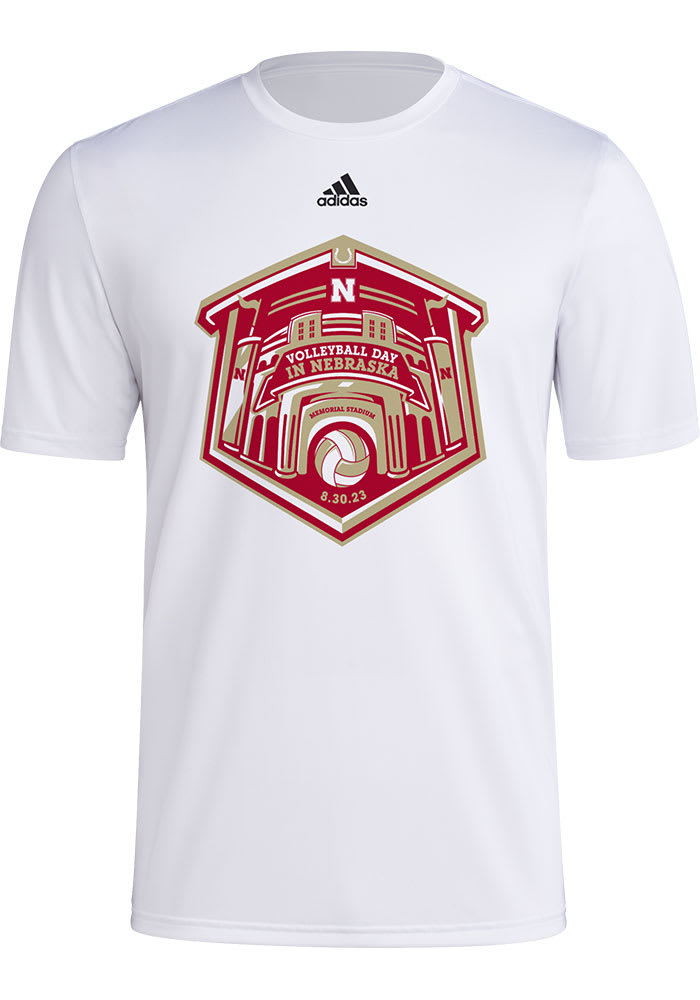 Adidas Nebraska Cornhuskers White Official Nebraska Volleyball Day ...