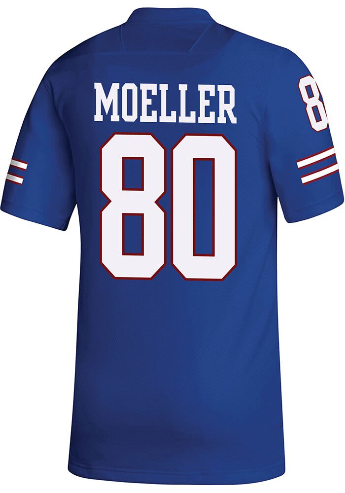 Mack Moeller Kansas Jayhawks ROYAL Replica Name And Number Jersey ...