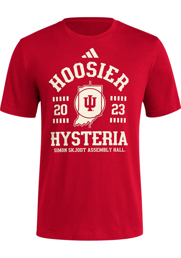 Adidas RED Indiana Hoosiers Basketball 2023 Hoosier Hysteria Short ...