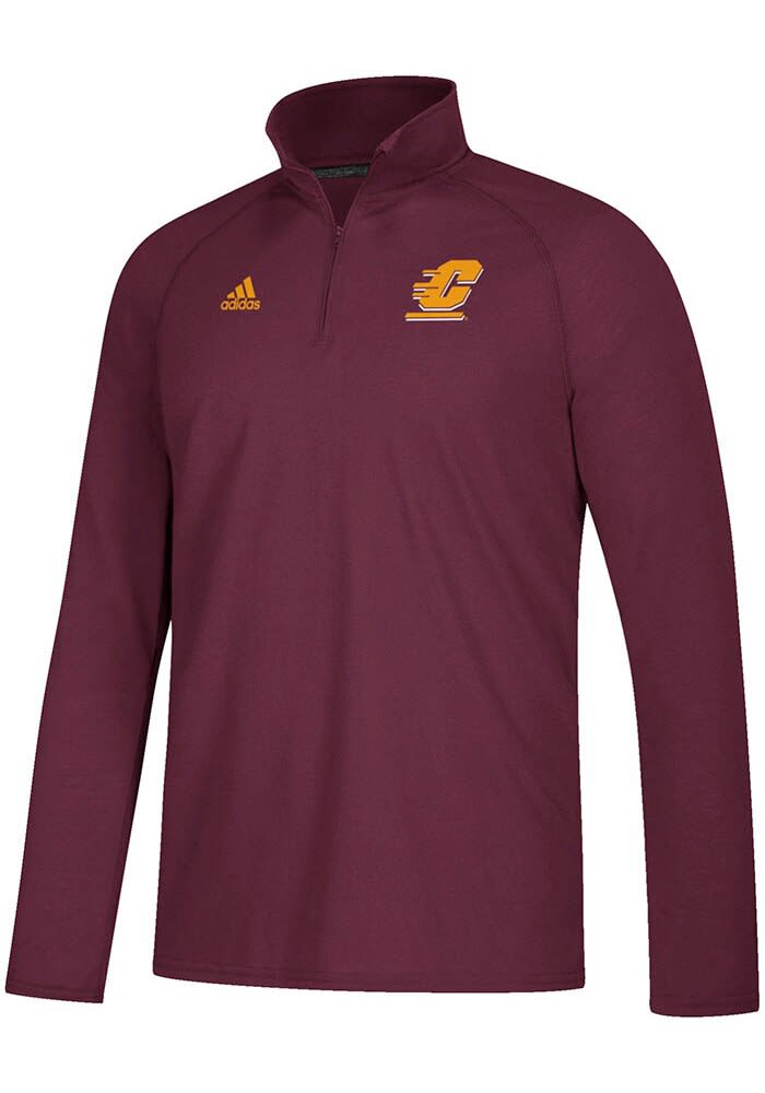 Adidas Central Michigan Chippewas Mens MAROON Sideline Definition ...