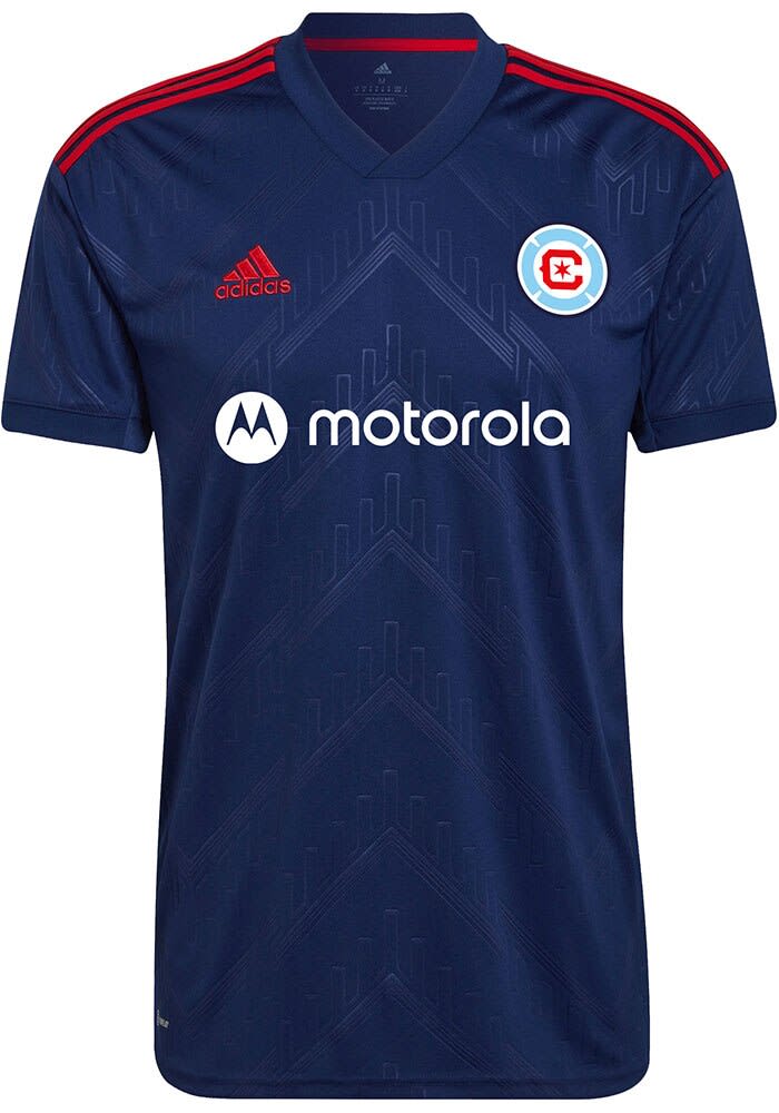 Chicago Fire Mens Adidas Replica Soccer BLUE Home Jersey - 14859431
