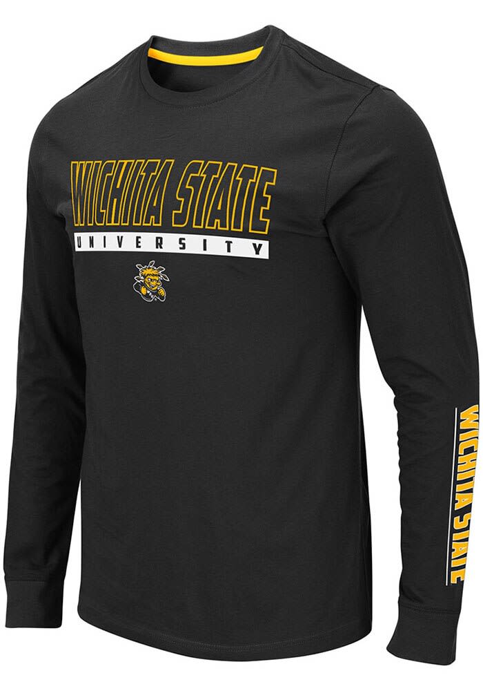 Colosseum Wichita State Shockers Guam Long Sleeve T Shirt BLACK - 150300977
