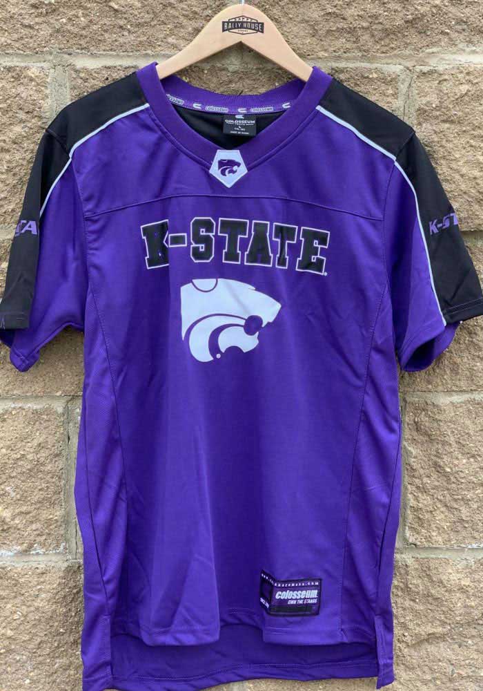 K-State Wildcats Colosseum Youth Broller PURPLE Football Jersey - 150303845