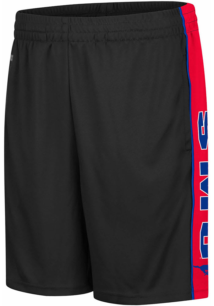 SMU Mustangs Mens Colosseum BLACK-HEATHER Kobe Shorts - 150305033