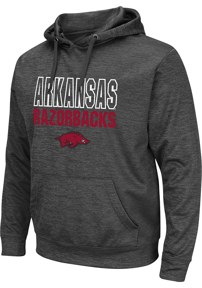 Arkansas Razorbacks Mens Colosseum CHARCOAL Pace Hood
