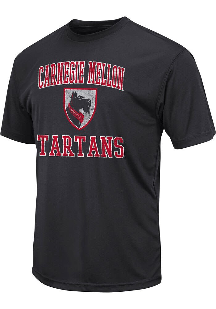 Colosseum Carnegie Mellon Tartans BLACK Name Drop Short Sleeve T Shirt ...