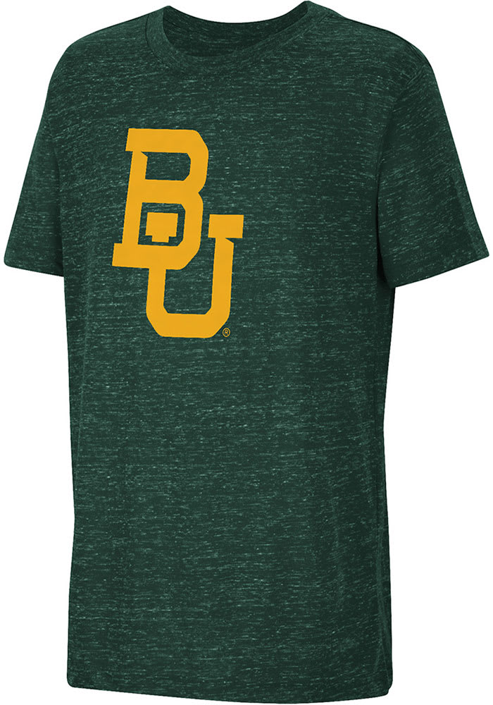 Colosseum Baylor Bears Youth GREEN Knobby Primary Logo Short Sleeve Tee ...