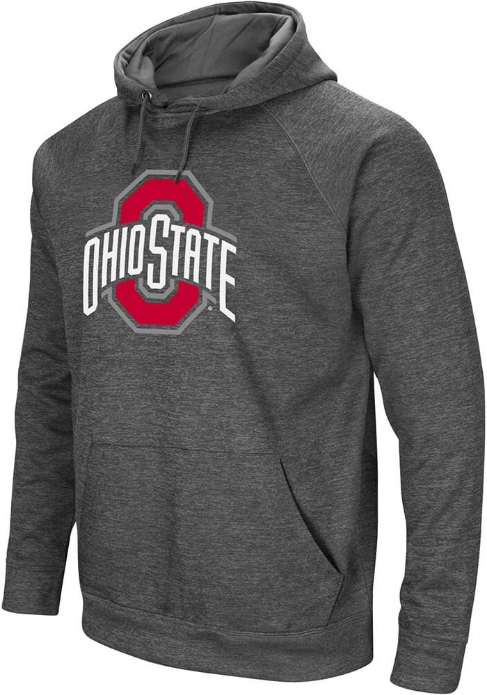Ohio State Buckeyes Mens Colosseum CHARCOAL Cloverleaf Hood - 150311587