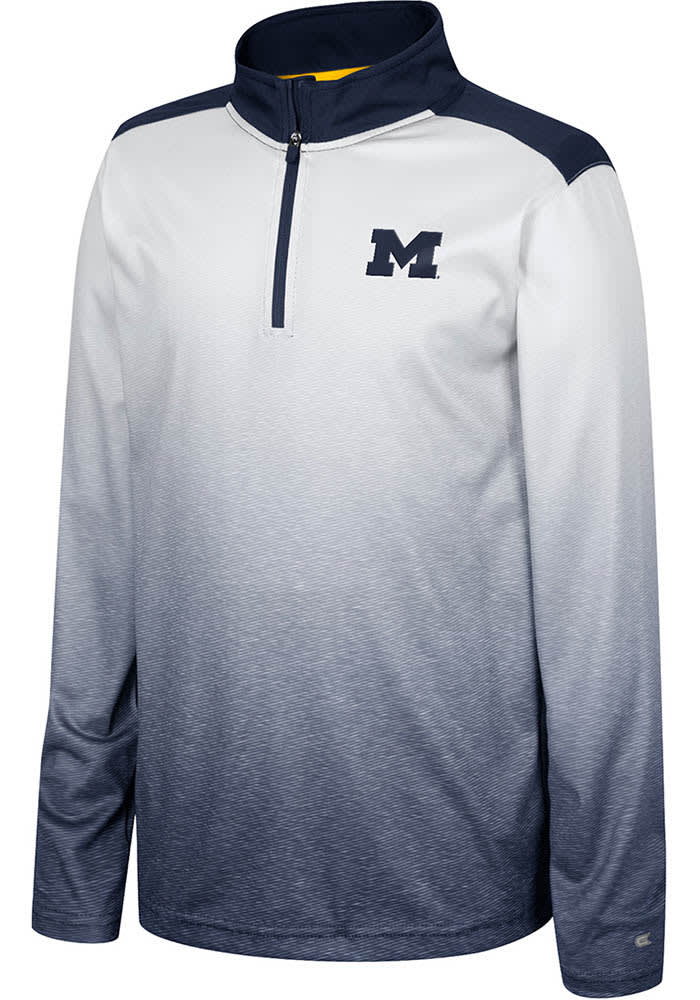 Colosseum Michigan Wolverines Youth BLUE Max Long Sleeve Shirt - 150311635