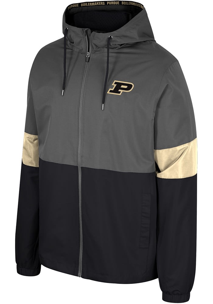 Colosseum Purdue Boilermakers Mens CHARCOAL Miles Light Weight Jacket ...