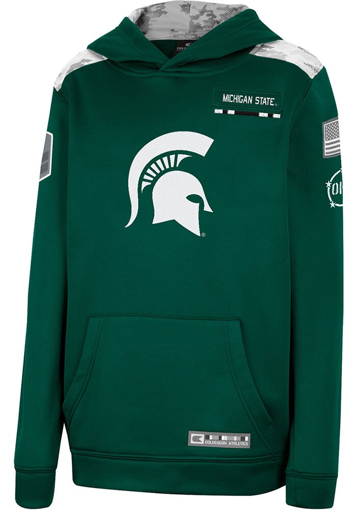 Michigan State Spartans Colosseum Youth GREEN OHT Freestyle Long Sleeve ...