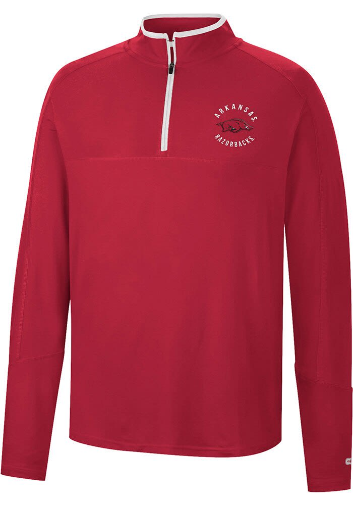Colosseum Arkansas Razorbacks Spaulding Pullover - Crimson