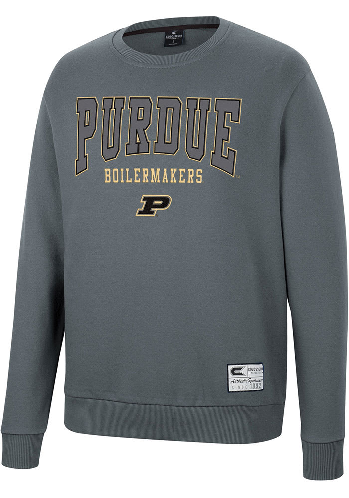 Colosseum Purdue Boilermakers Scholarship Fleece Sweatshirt - Charcoal