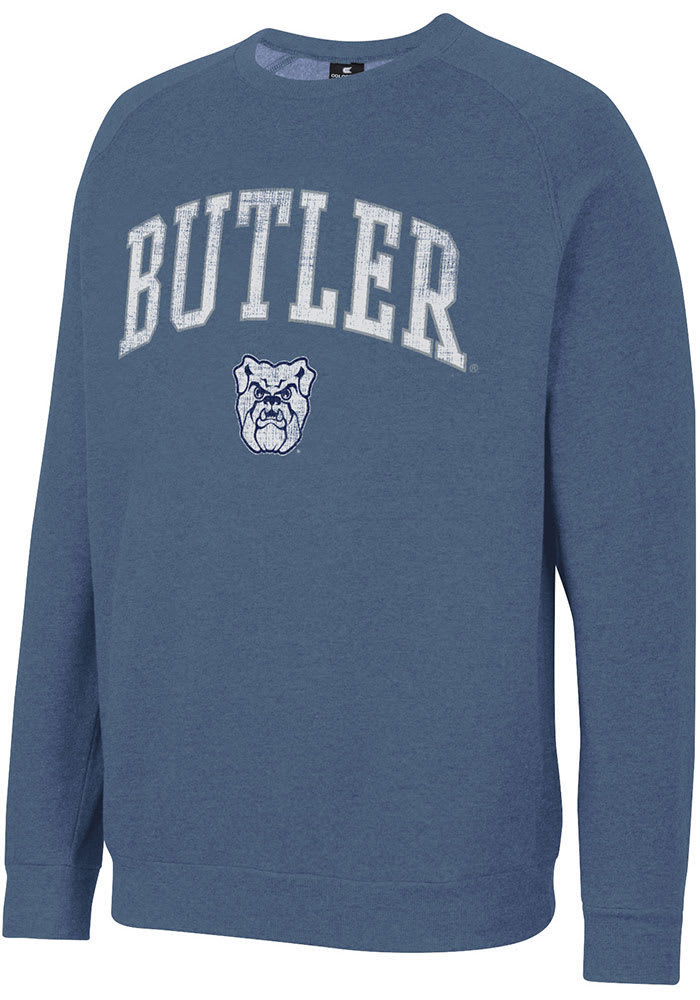 Colosseum Butler Bulldogs Mens Parsons Crew Sweatshirt - BLUE