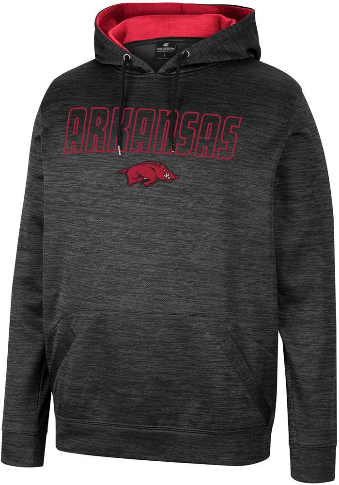 Arkansas Razorbacks Mens Colosseum BLACK Mac Hood - 150315046