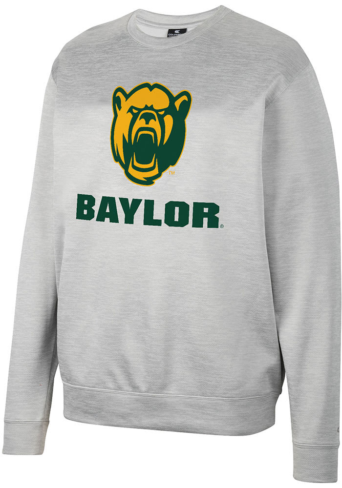 Colosseum Baylor Bears Mens Long Sleeve GREY Creed Sweatshirt - 150315134