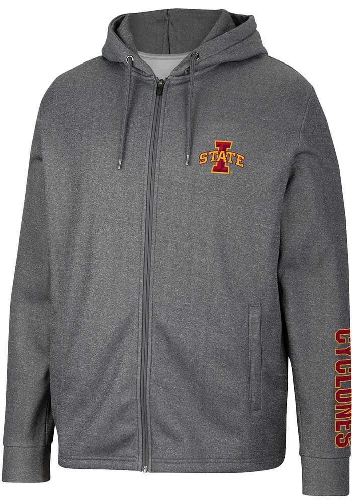 Colosseum Iowa State Cyclones Mens CHARCOAL Lockett Zip - 150315331