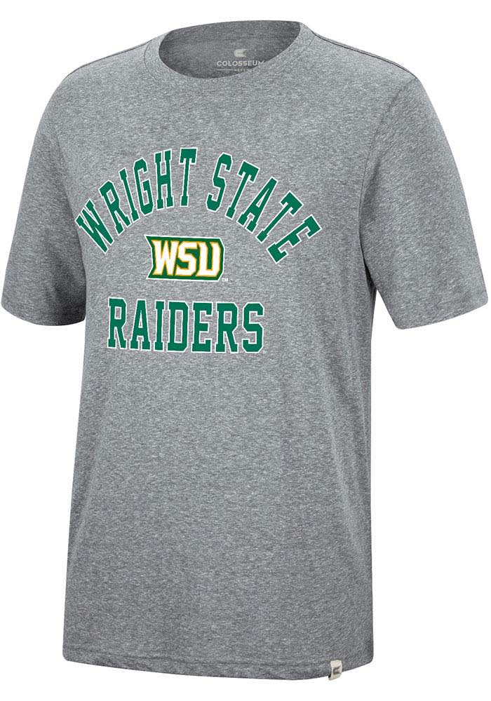 Colosseum Wright State Raiders GREY Trout Short Sleeve Fashion T Shirt ...