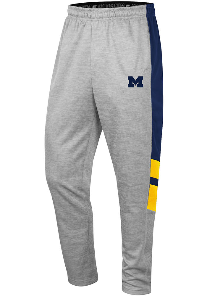 Michigan Wolverines Mens Colosseum GREY Bushwood Fleece Pants - 150315621