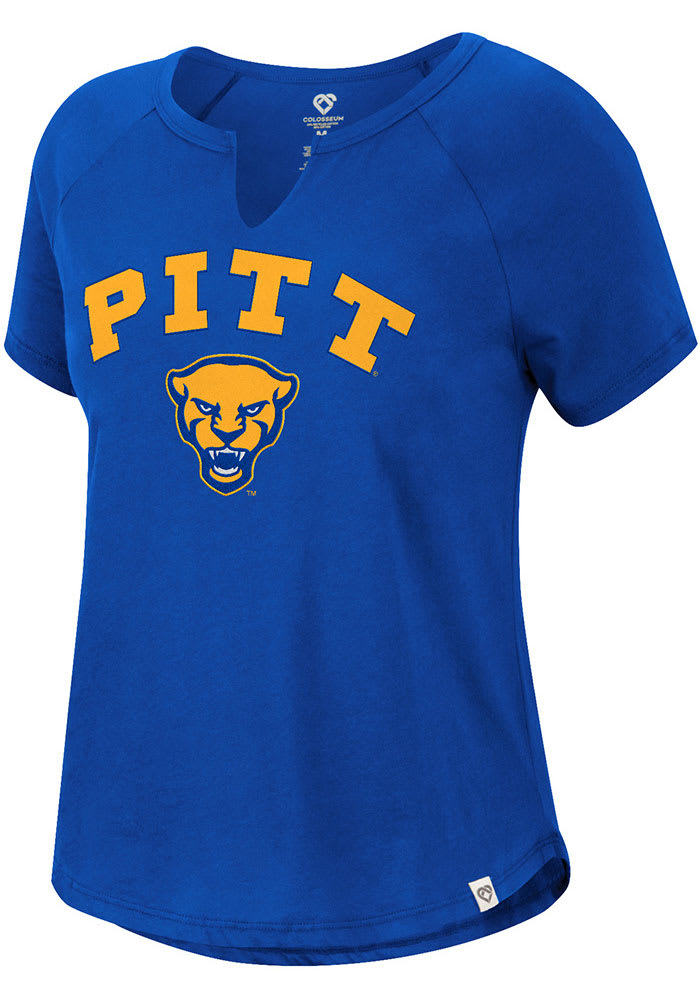 Colosseum Pitt Panthers Womens ROYAL Earth First T-Shirt - 150315862