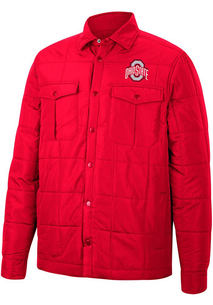 Colosseum Ohio State Buckeyes Mens Red Detonate Quilted Medium Weight ...