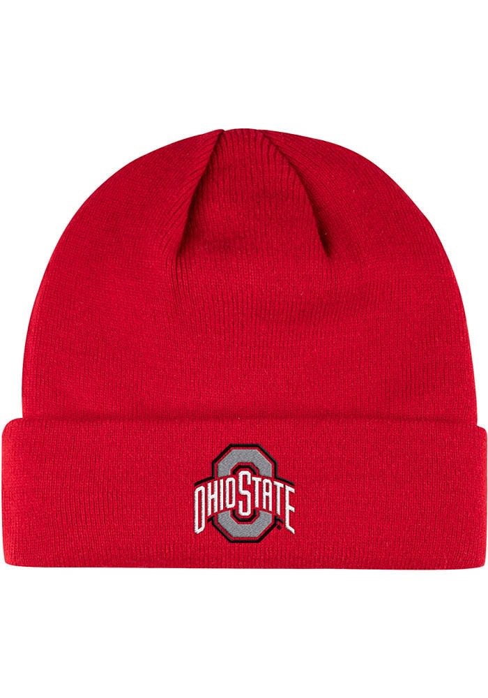 Ohio State Buckeyes Colosseum Red Neil Beanie Knit Hat - 150317410