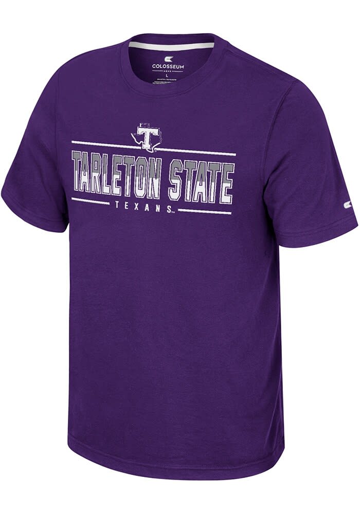 Colosseum Tarleton State Texans PURPLE Resistance Short Sleeve T Shirt ...