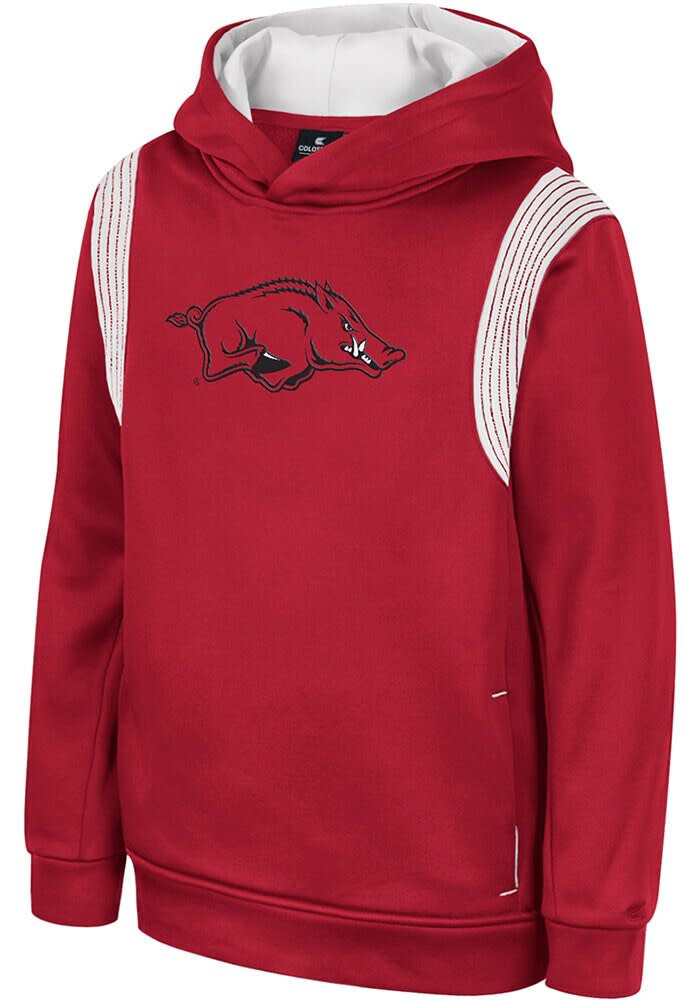 Arkansas Razorbacks Colosseum Youth CARDINAL Lewis Primary Long Sleeve ...