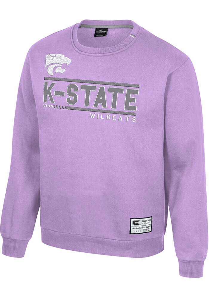Colosseum K-State Wildcats Mens LAVENDER Ill Be Back Design Crew ...