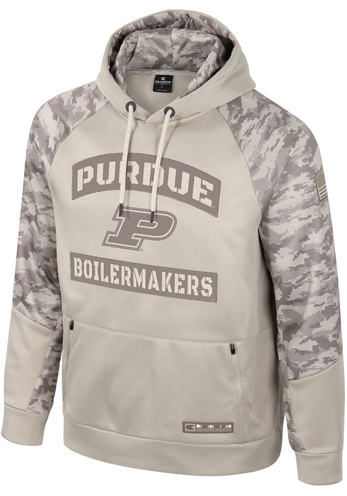 Purdue Boilermakers Mens Colosseum TAN OHT Mojave Hood - 150320308