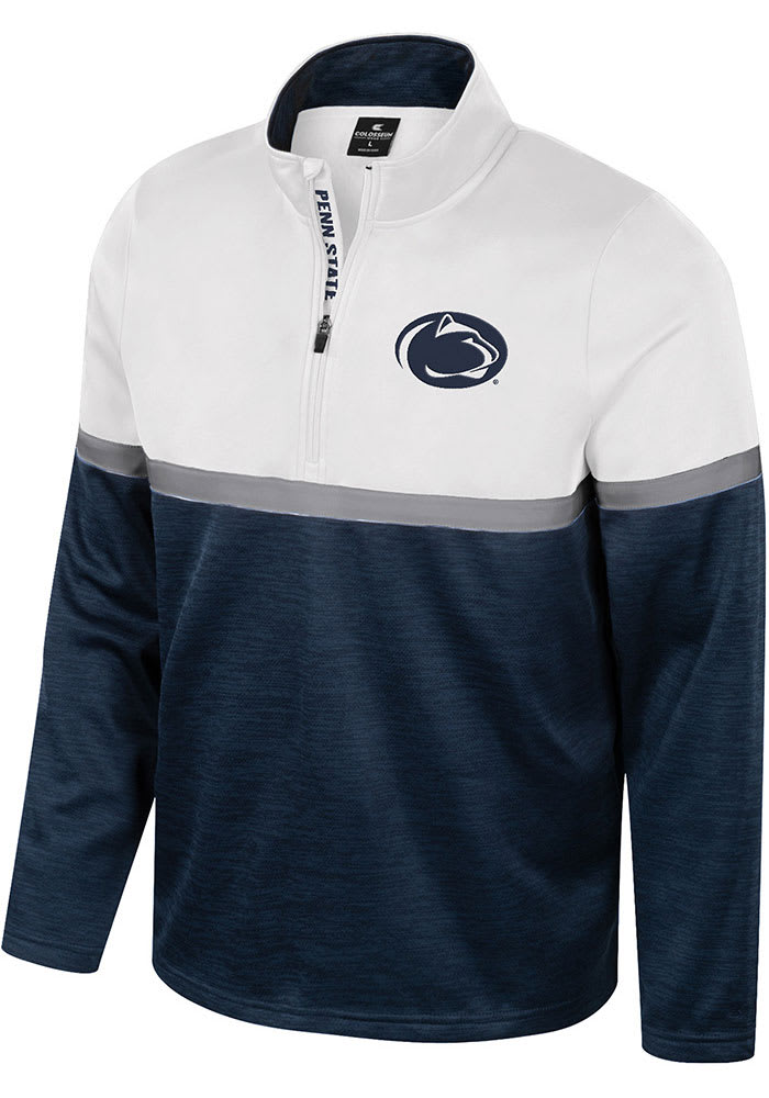 Colosseum Mens NAVY Penn State Nittany Lions Meekus Long Sleeve Qtr Zip ...