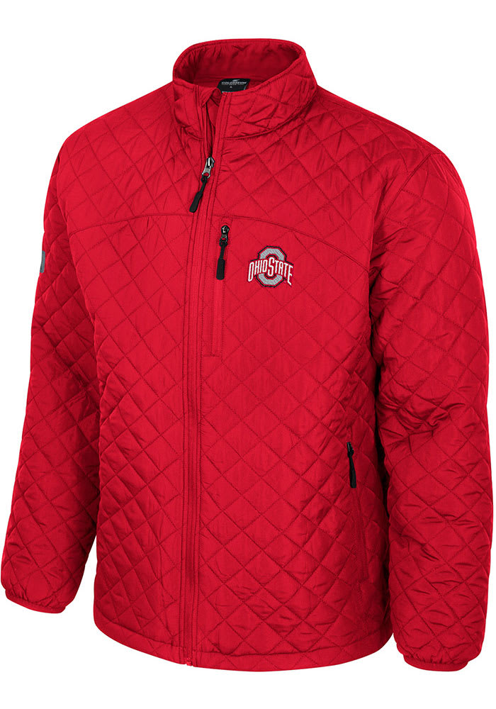 Colosseum Ohio State Buckeyes Mens Red Back on Top Puffer Medium Weight ...