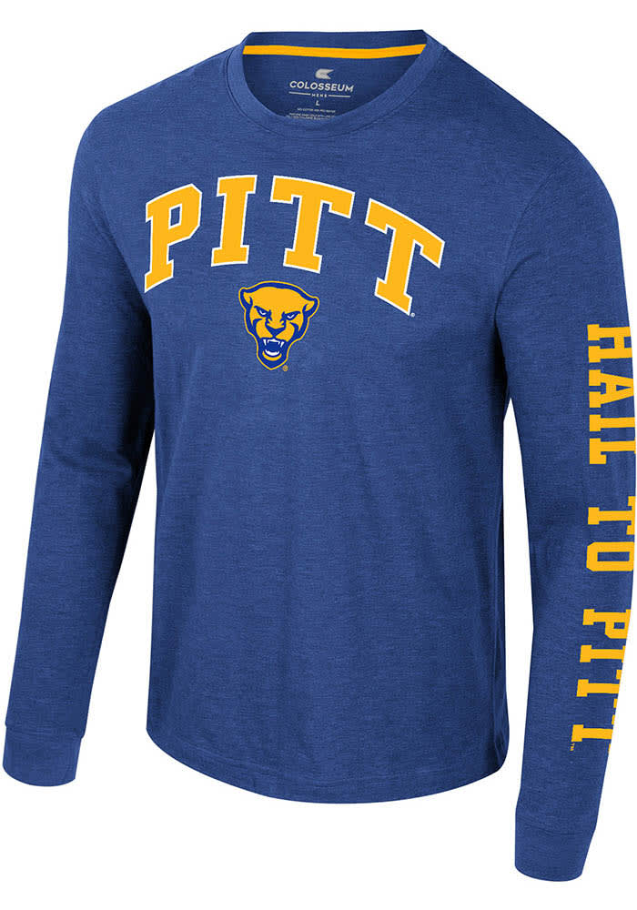 Colosseum Pitt Panthers Reese Long Sleeve T Shirt ROYAL - 150320932