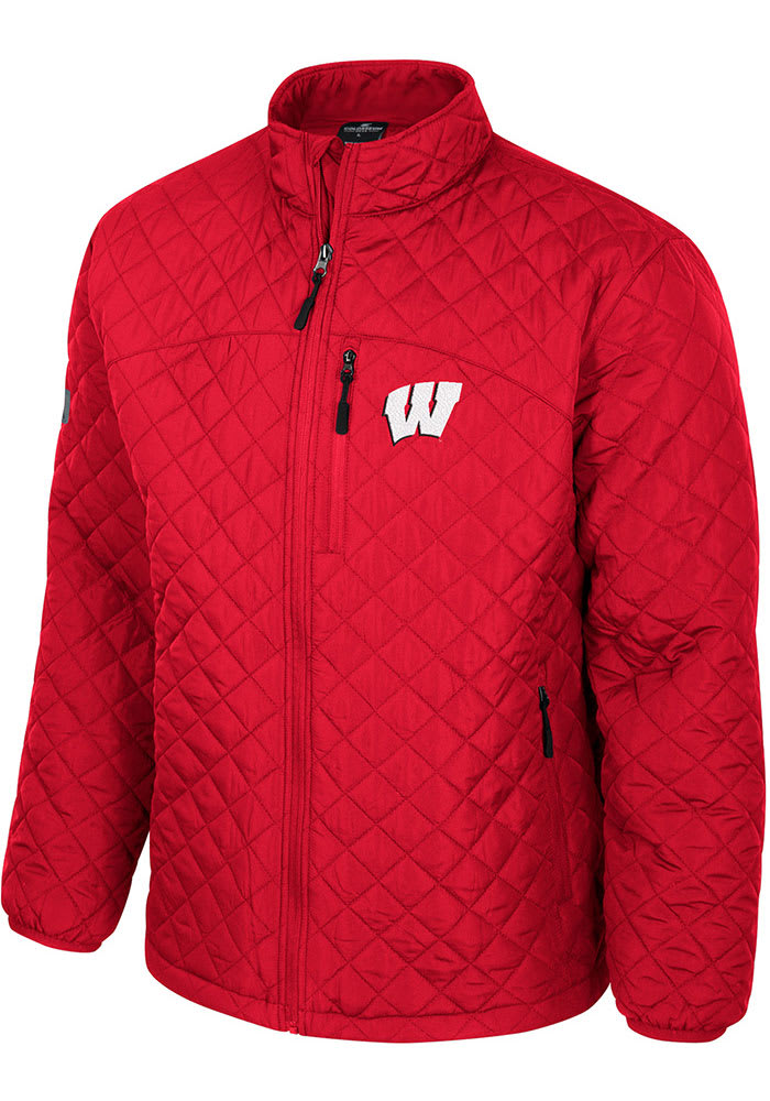 Colosseum Wisconsin Badgers Mens Red Back on Top Puffer Medium Weight ...