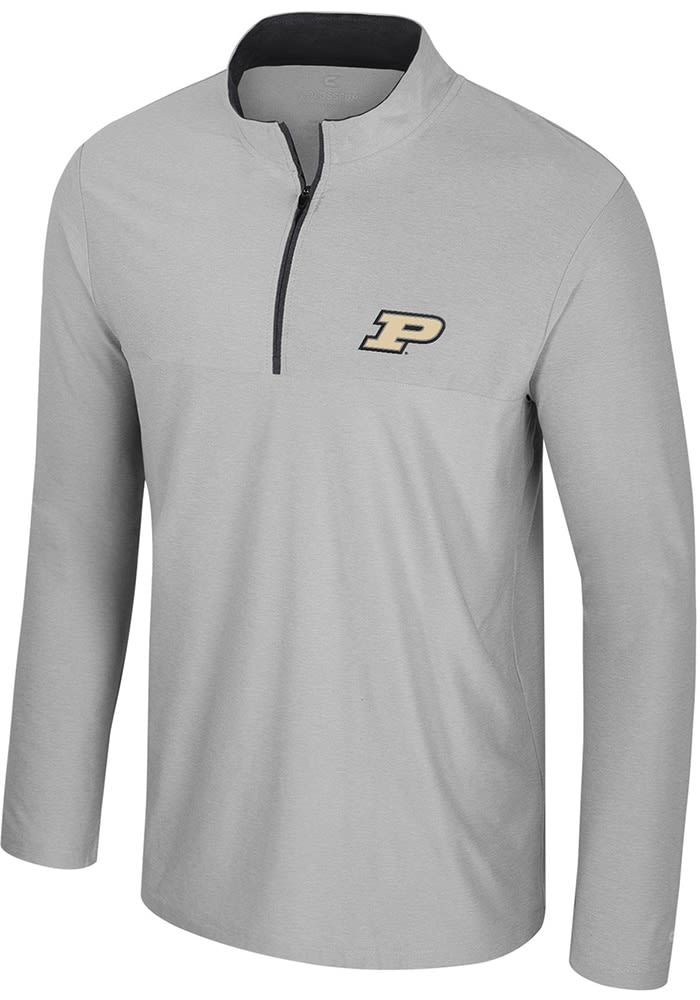 Colosseum Mens GREY Purdue Boilermakers Atomic Long Sleeve Qtr Zip ...