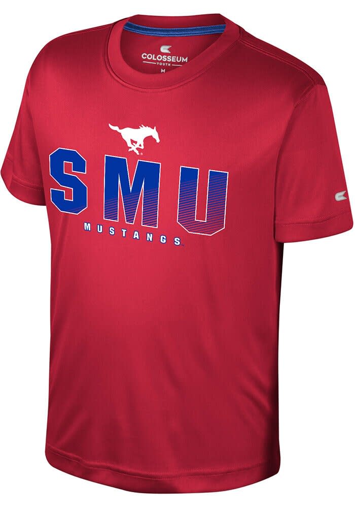 Colosseum SMU Mustangs Youth Red Hargrove Short Sleeve Tee - 150323472