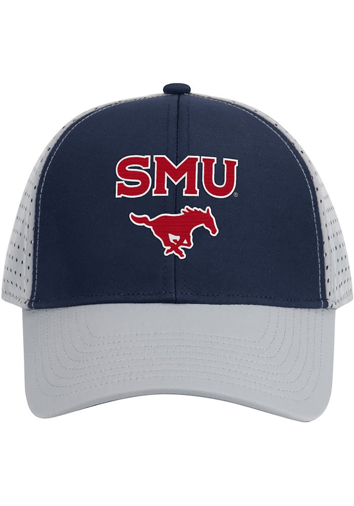 Colosseum SMU Mustangs NAVY ATOMIC CPT CAP Adjustable Hat - 150323599