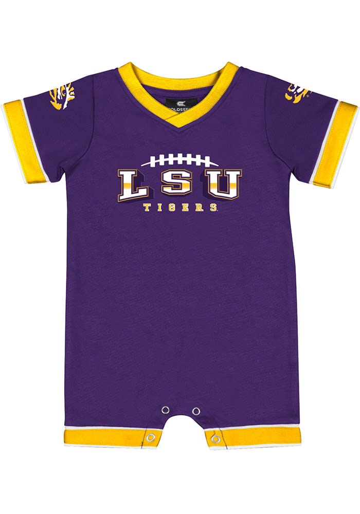 Colosseum LSU Tigers Baby PURPLE Candy Kingdom One Piece - 150324707