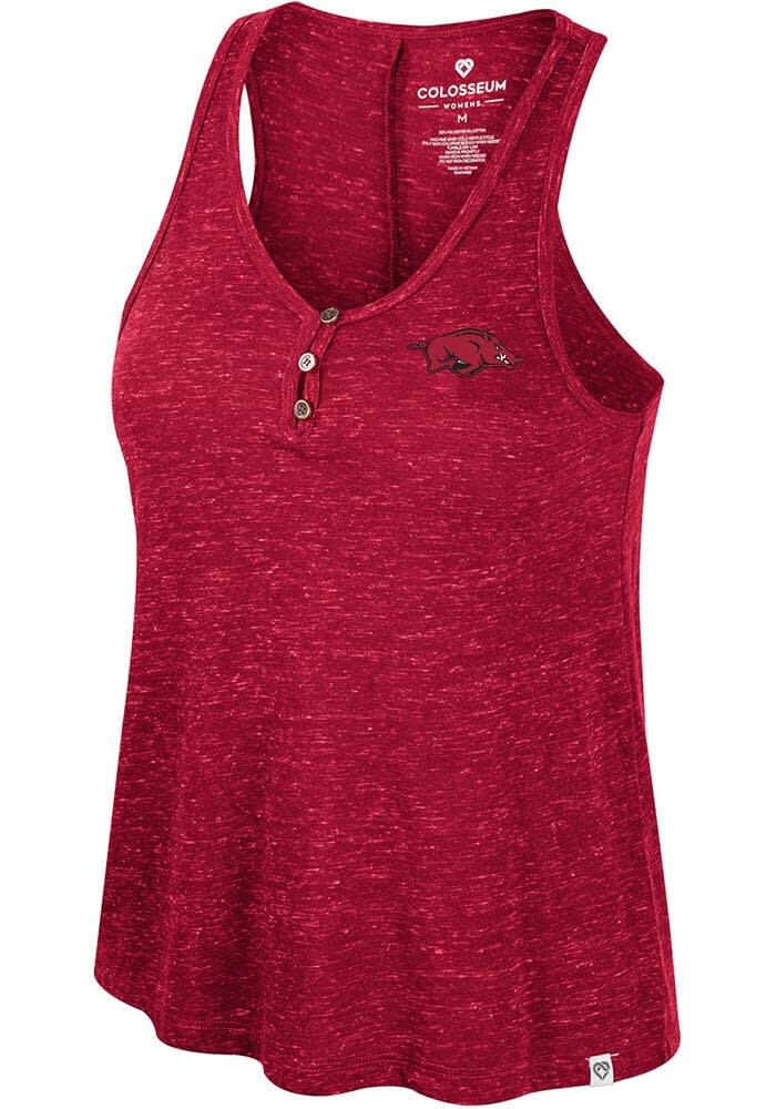 Arkansas Razorbacks Colosseum Womens CARDINAL Prudence Tank Top - 150324999