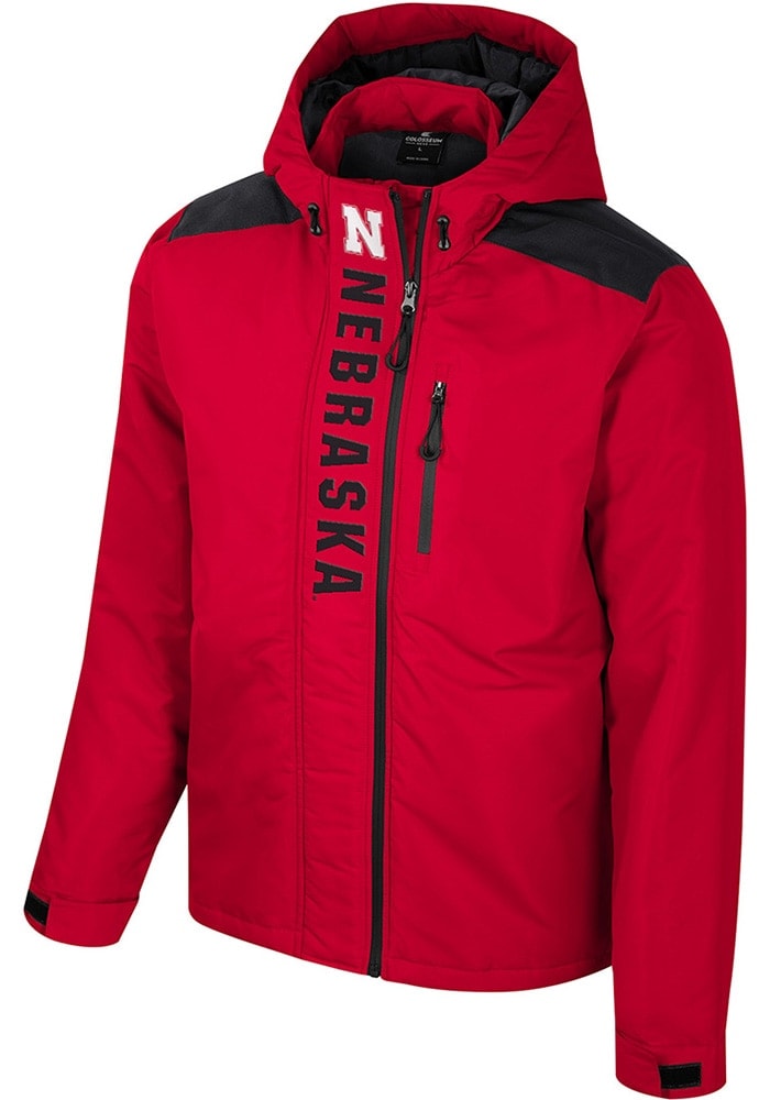 Colosseum Nebraska Cornhuskers Mens Red The One Full Zip Heavyweight ...