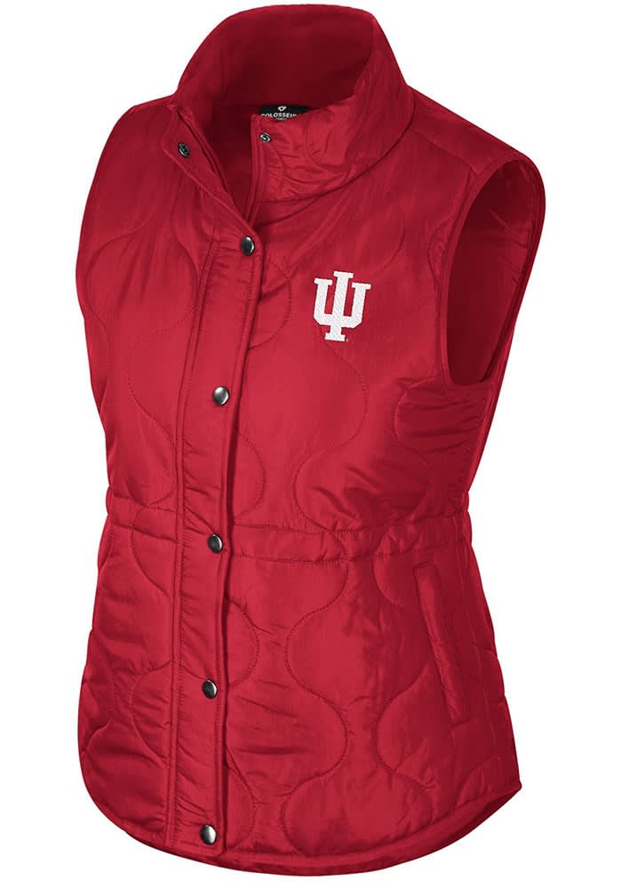 Indiana Hoosiers Colosseum Womens CRIMSON Loretta Sleeveless Jacket ...