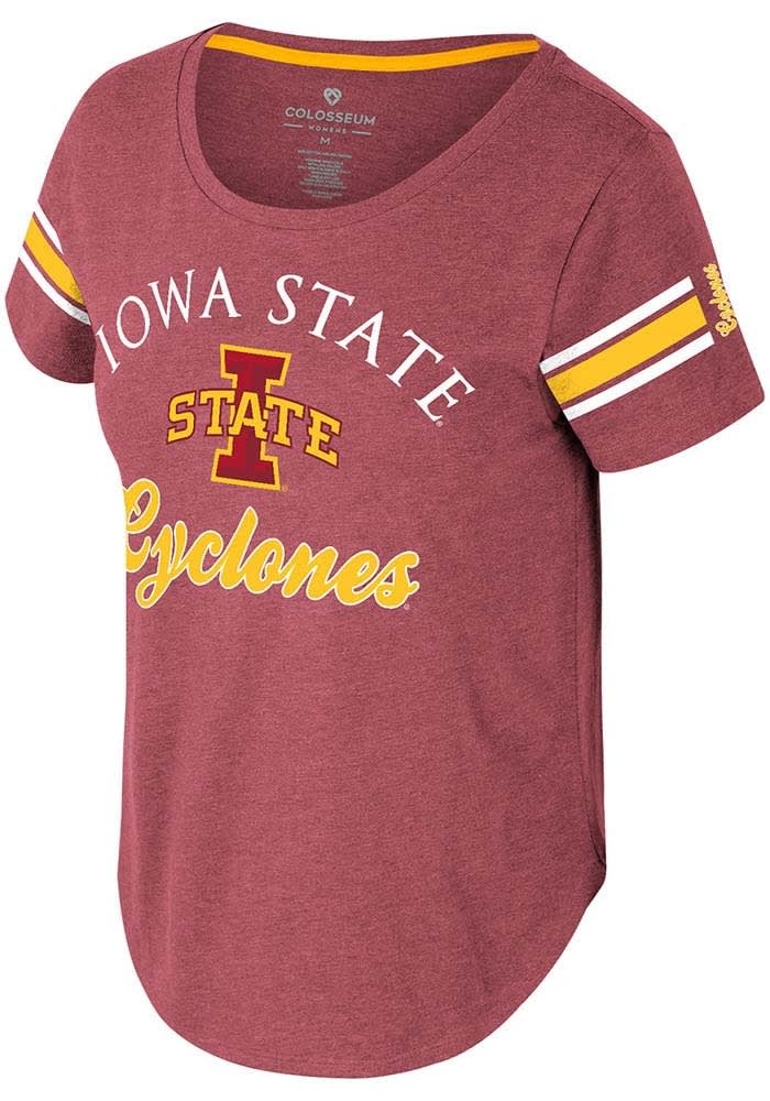 Colosseum Iowa State Cyclones Womens CRIMSON Lovemore T-Shirt - 150331292