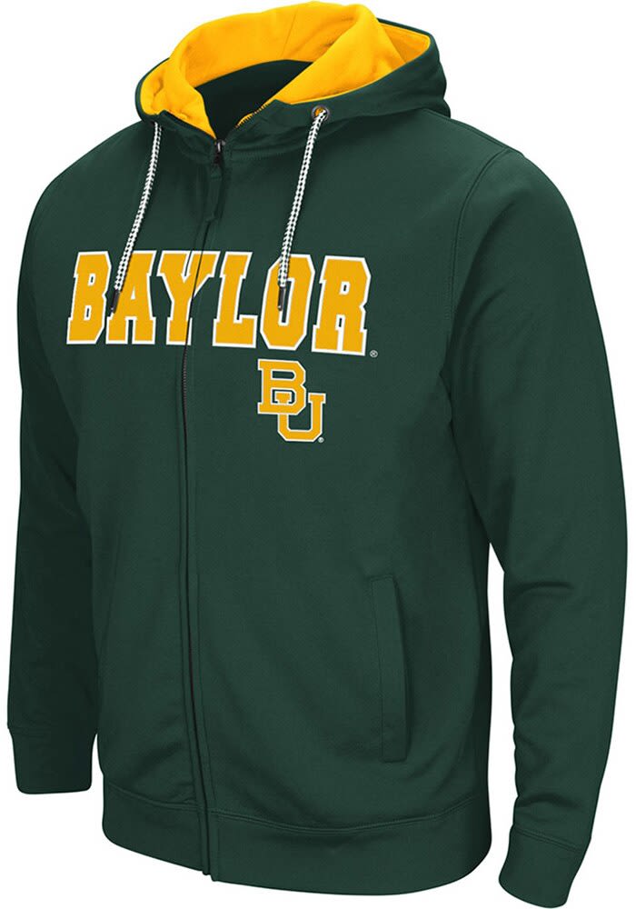 Colosseum Baylor Bears Mens GREEN Classic Full Zip - 15037842
